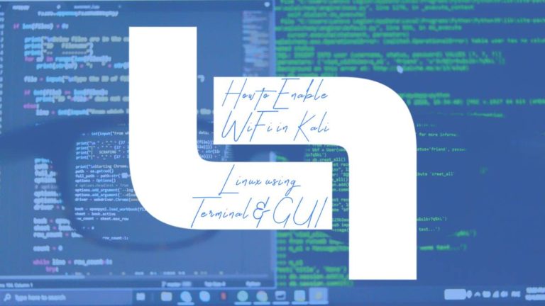 How to Enable WiFi in Kali Linux using Terminal & GUI - Unit Conversion Blog